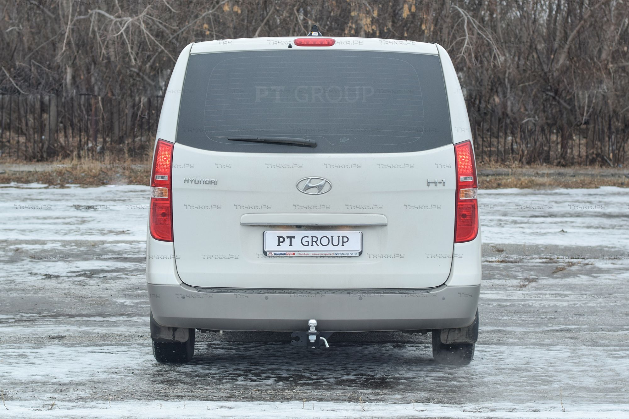 Фаркоп PT Group для Hyundai H1 Starex 2007-2018. Американский квадрат ...